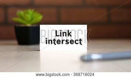 Link Intersect - Text Image & Photo (Free Trial) | Bigstock