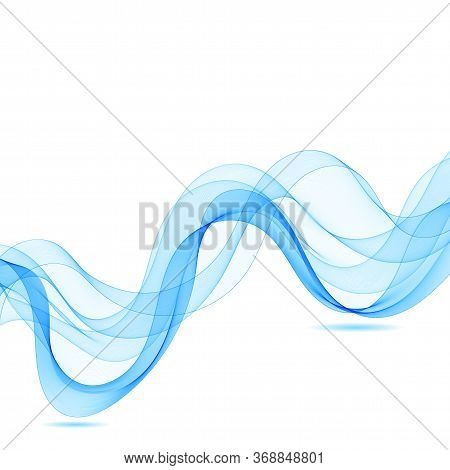 Blue Abstract Wave. Vector & Photo (Free Trial) | Bigstock