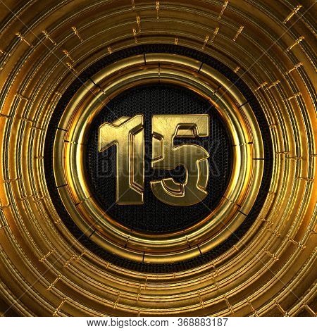 Gold Number 15 (number Image & Photo (Free Trial) | Bigstock