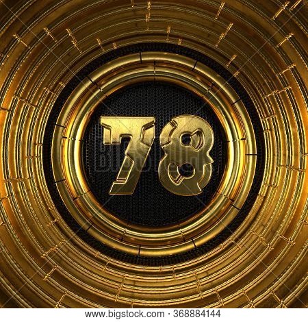 Gold Number 78 (number Image & Photo (Free Trial) | Bigstock