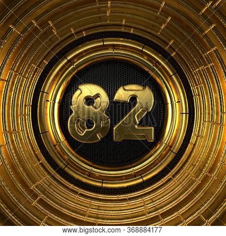 Gold Number 82 (number Image & Photo (Free Trial) | Bigstock