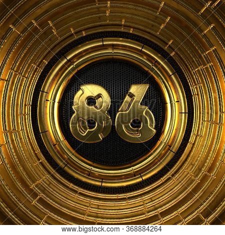 Gold Number 86 (number Image & Photo (Free Trial) | Bigstock