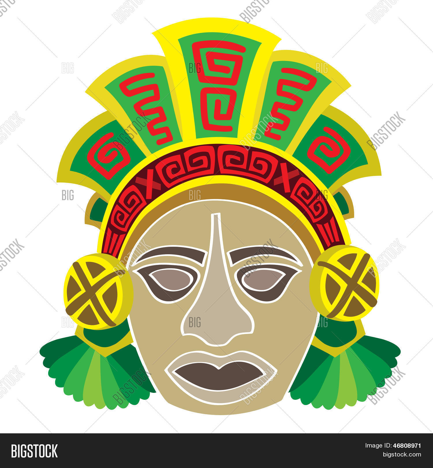 Mask Style Maya Vector & Photo (Free Trial) | Bigstock