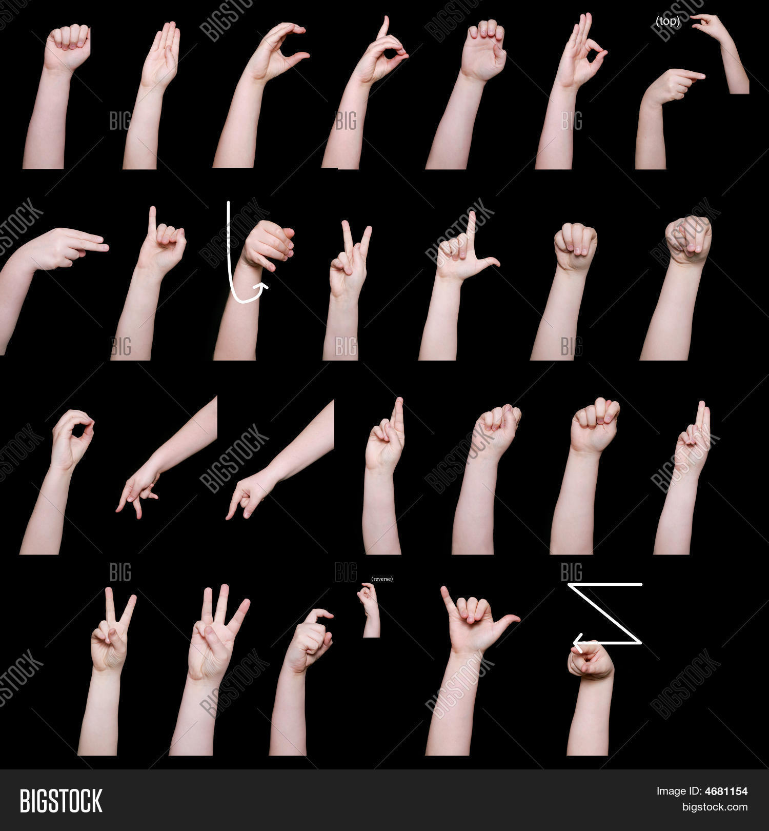 Sign Language Alphabet Image & Photo (Free Trial) | Bigstock
