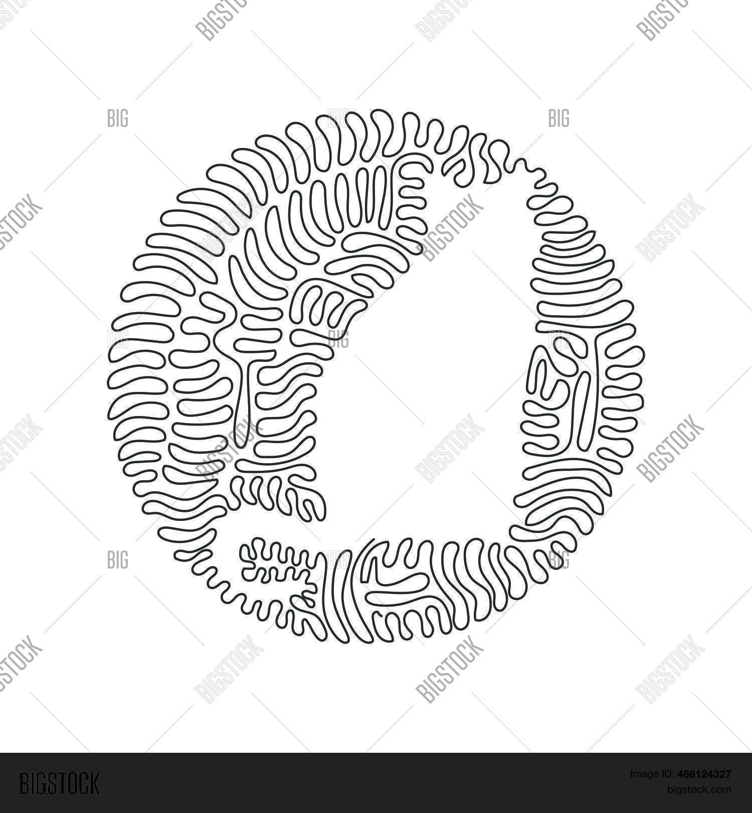 Continuous Curve One Vector And Photo Free Trial Bigstock