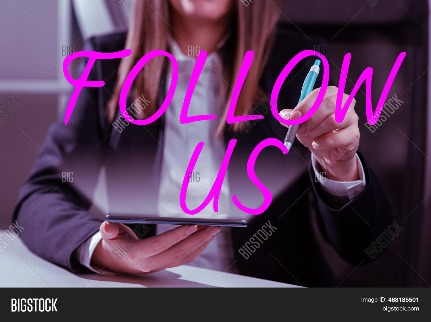 Sign Displaying Follow Image & Photo (Free Trial) | Bigstock