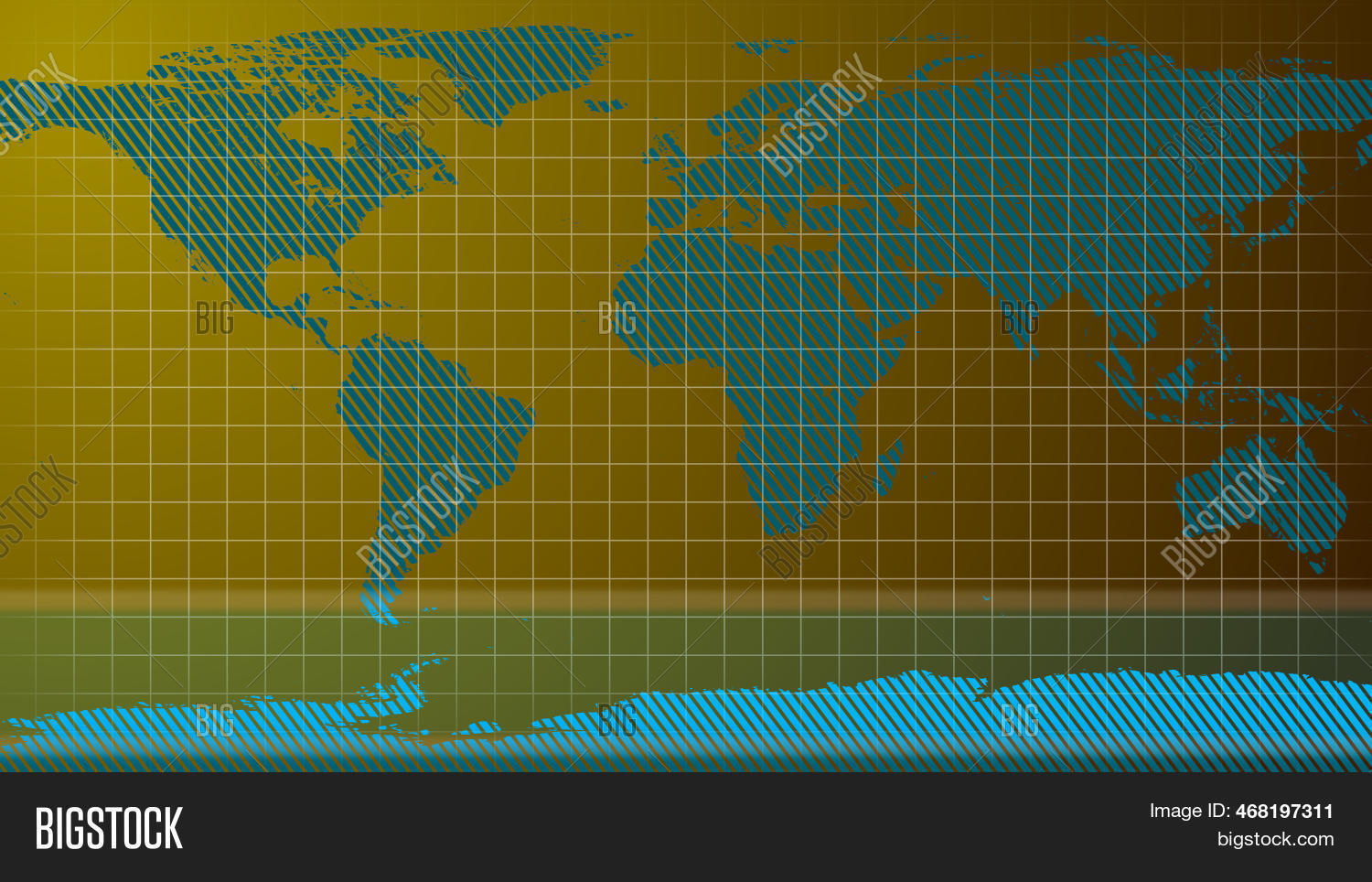World Map Grid Line. Image & Photo (Free Trial) | Bigstock
