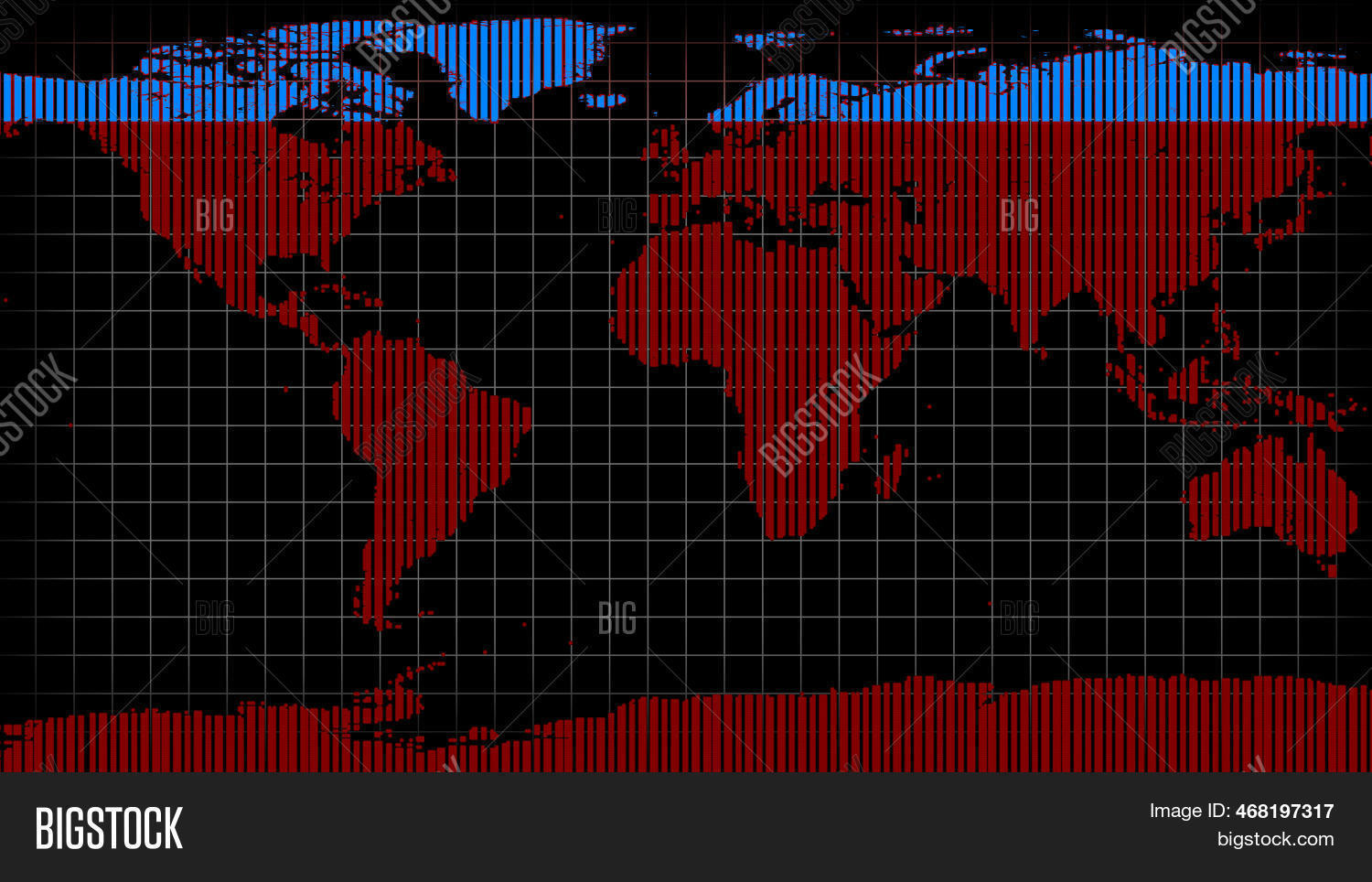 World Map Grid Line. Image & Photo (Free Trial) | Bigstock