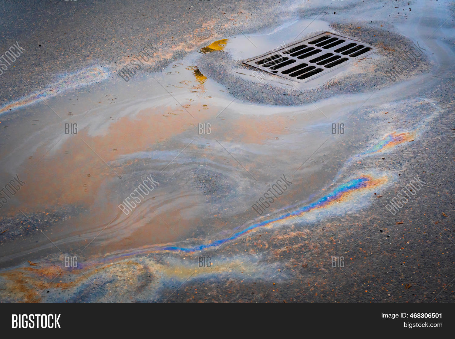Oil Slick On Asphalt Image & Photo (Free Trial) | Bigstock
