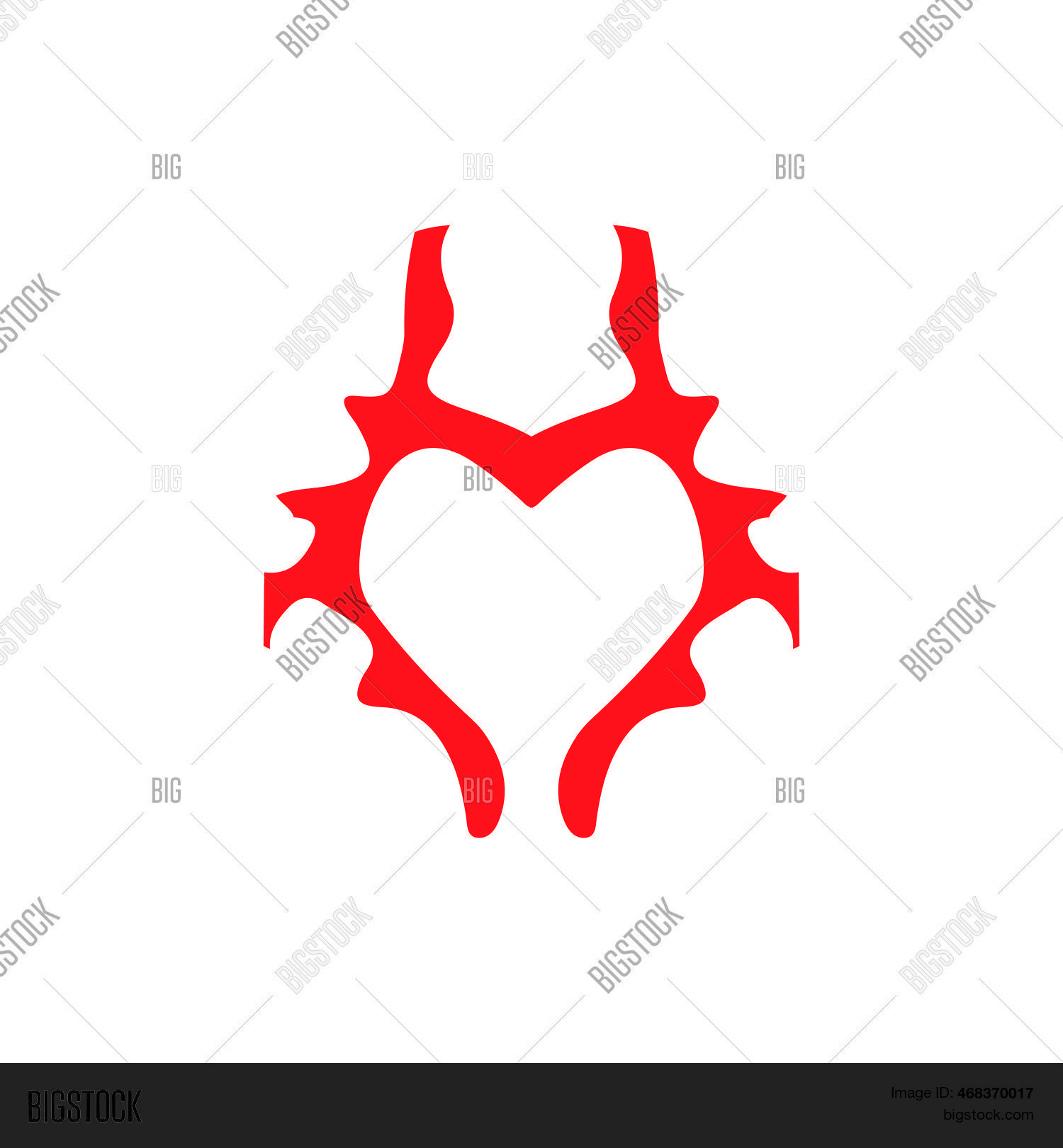 Heart Text Frame Icon Vector & Photo (Free Trial) | Bigstock