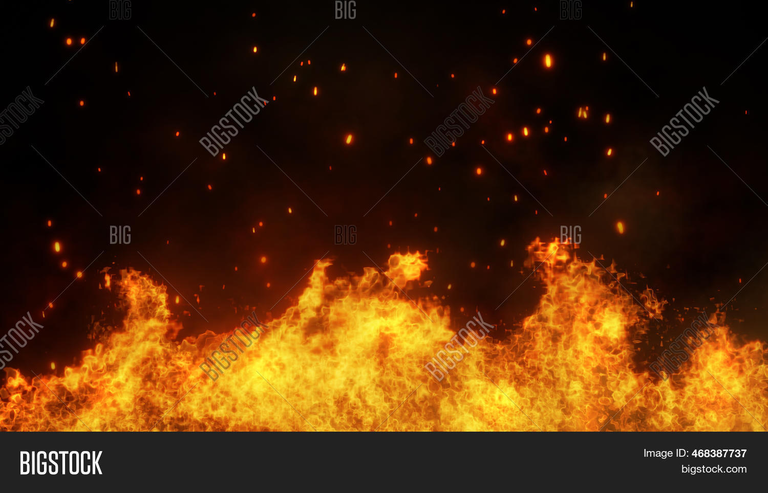 3d Fire Burning Embers Image & Photo (Free Trial) | Bigstock