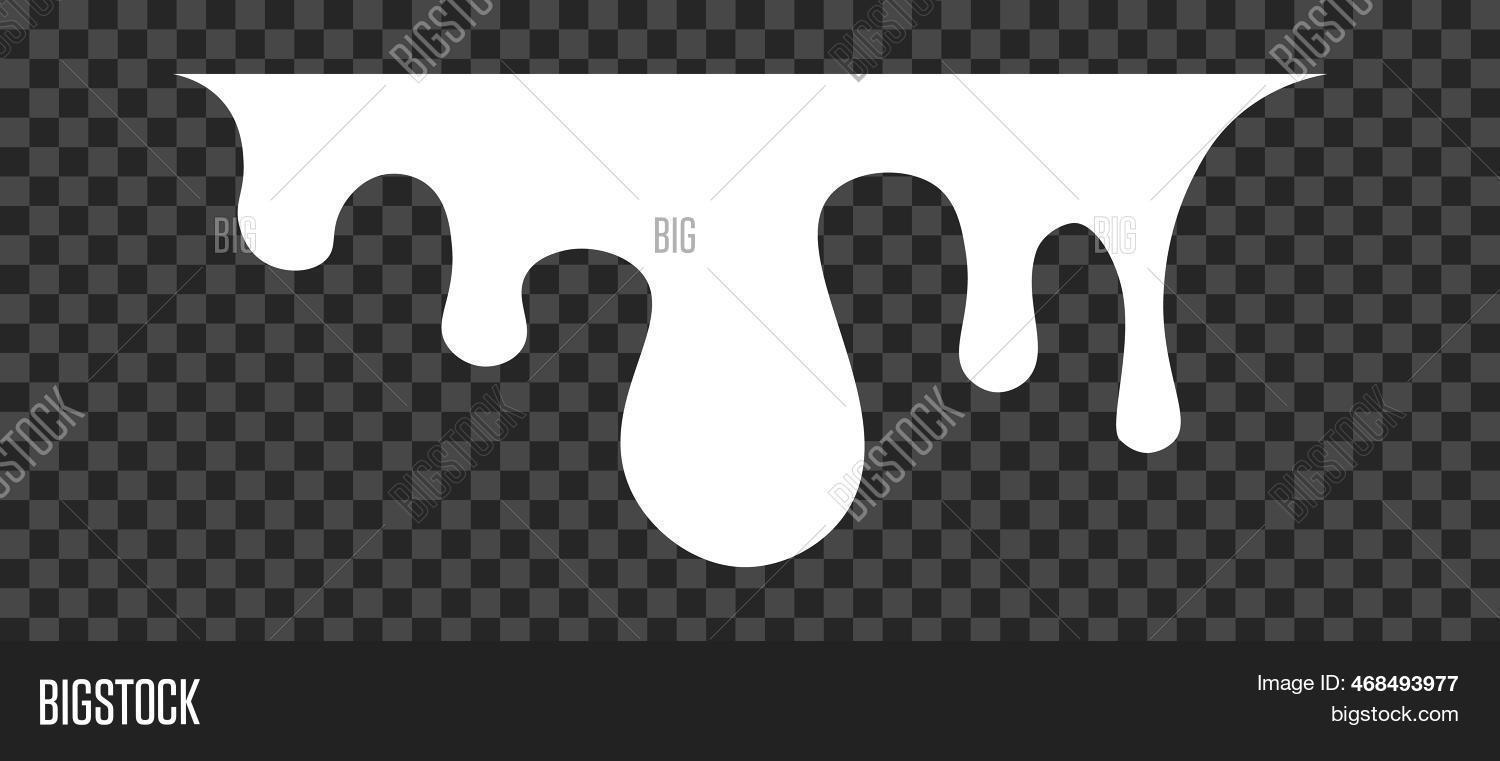 White Melt Drips, Milk Image & Photo (Free Trial) | Bigstock