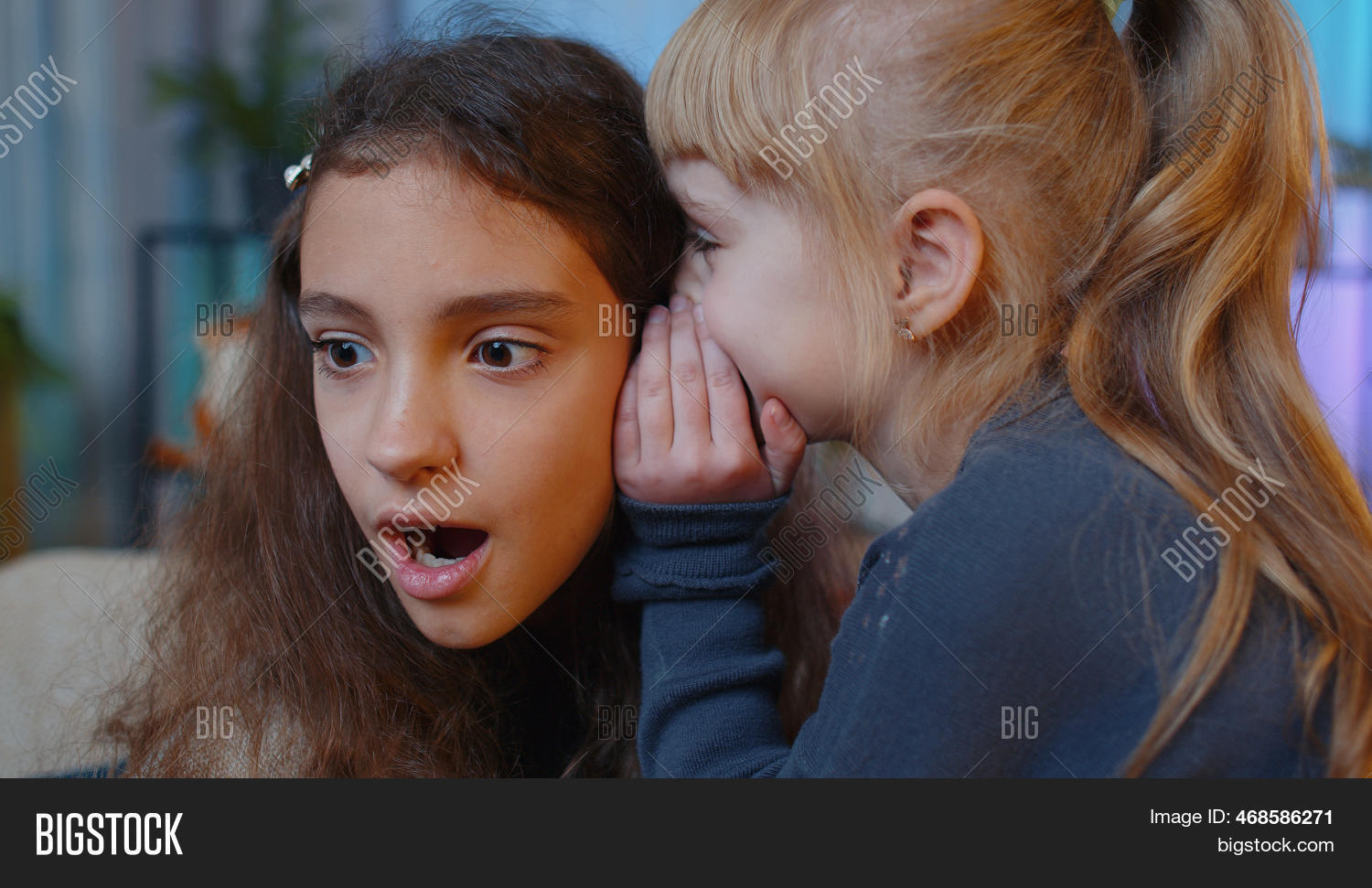 Teenage Child Whisper Image & Photo (Free Trial) | Bigstock