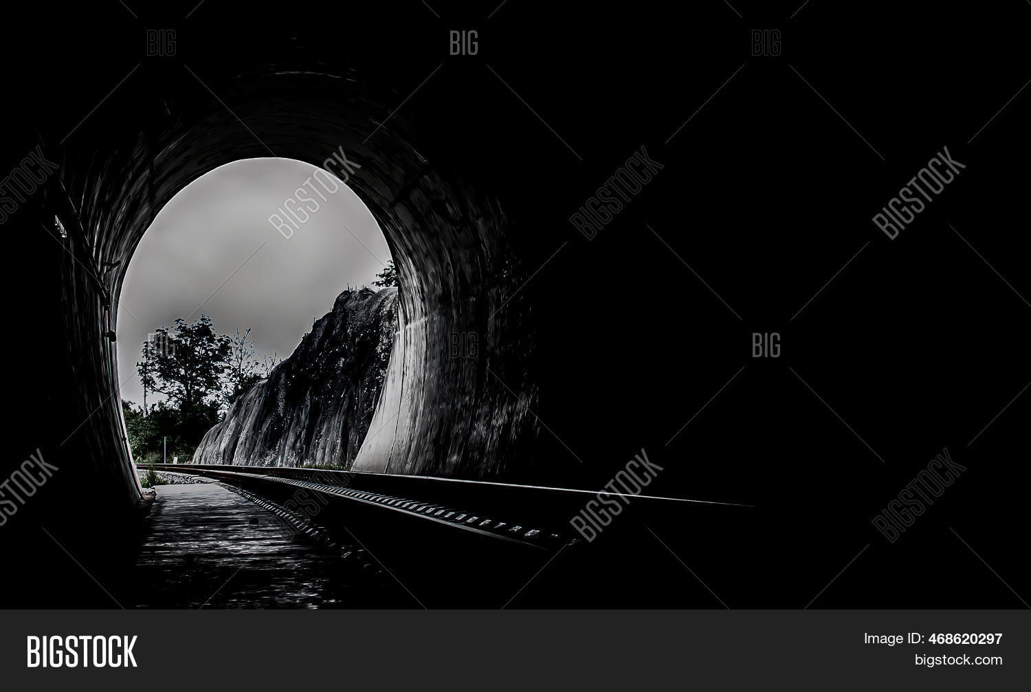 Inside Railroad Tunnel Image & Photo (Free Trial) | Bigstock