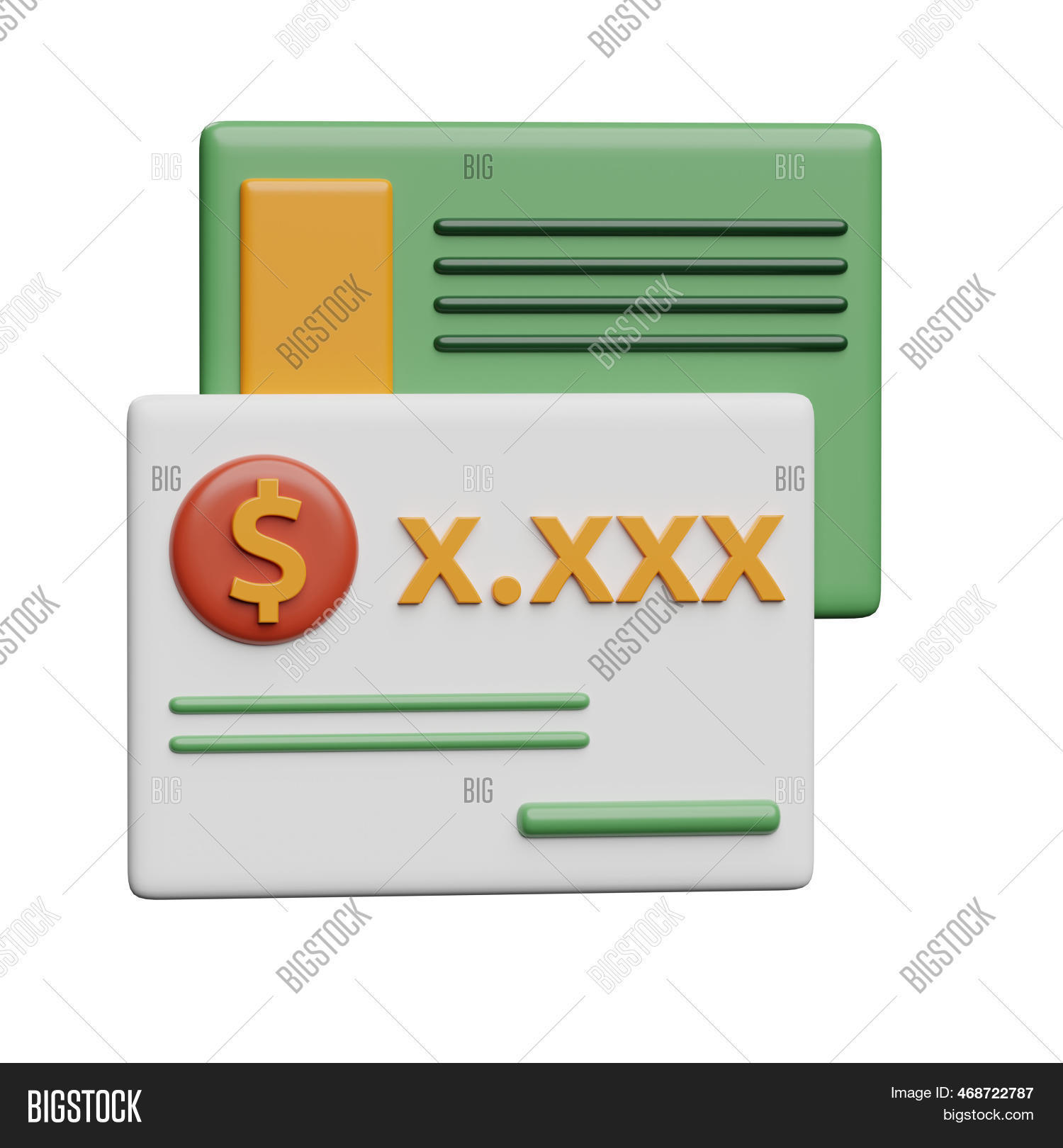 Cheque 3d Icon Design Image & Photo (Free Trial) | Bigstock
