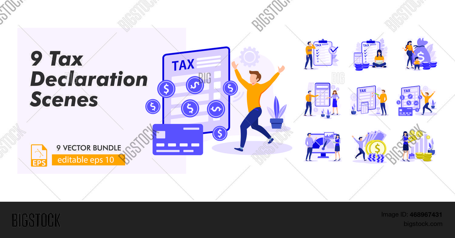 Tax Declaration Vector & Photo (Free Trial) | Bigstock