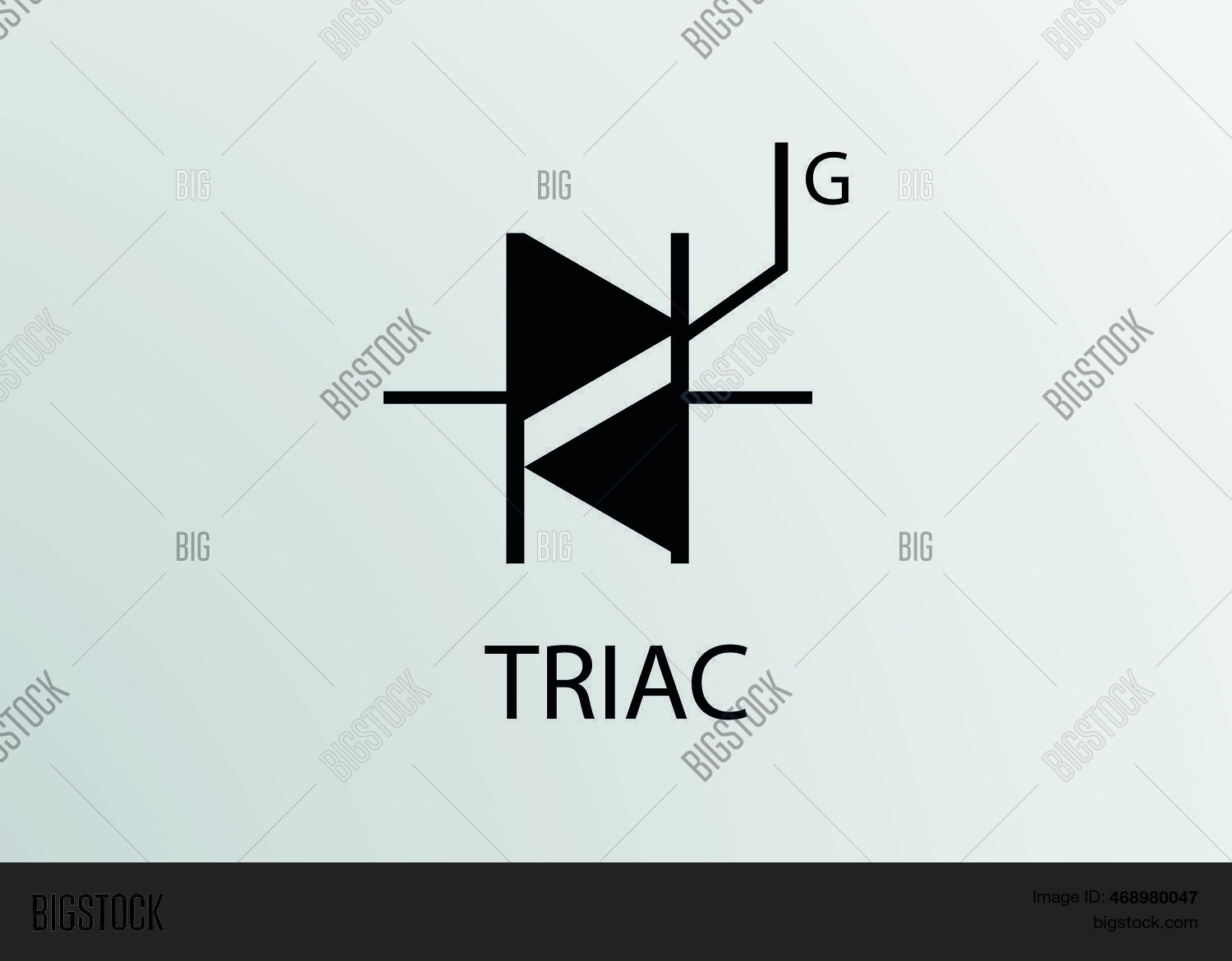 Triac Symbol, Vector Vector & Photo (Free Trial) | Bigstock