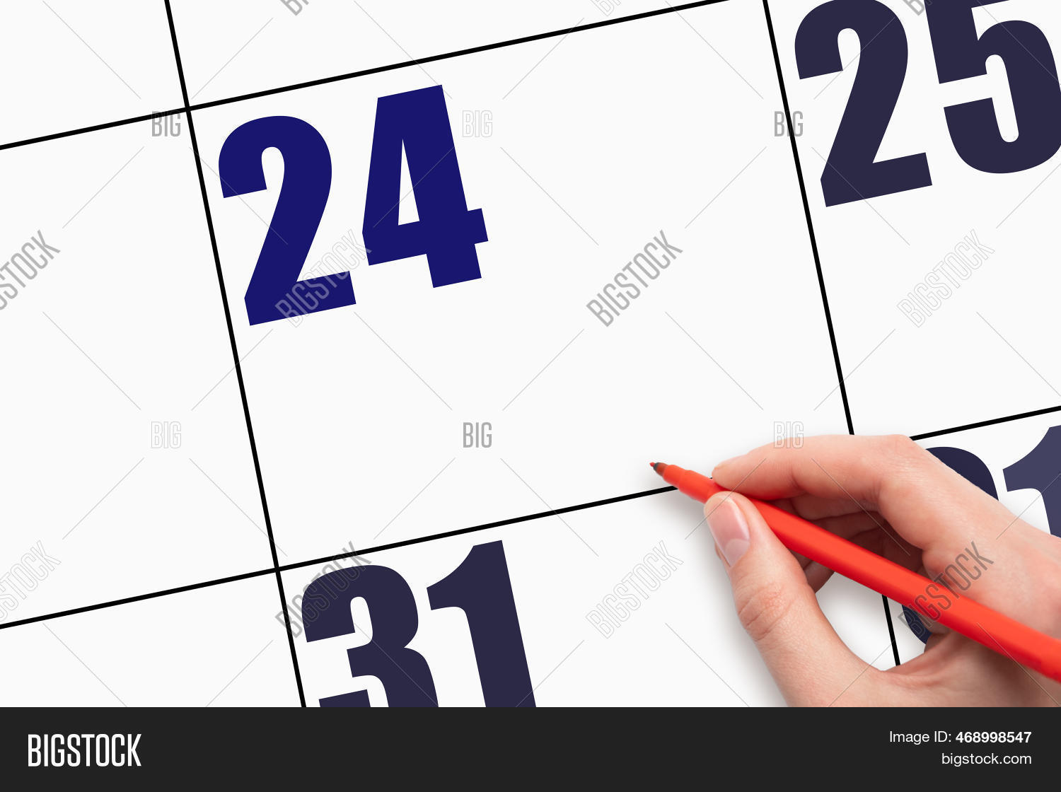 24th Day Month. Hand Image & Photo (Free Trial) | Bigstock