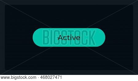 Active Sign Button Vector & Photo (Free Trial) | Bigstock