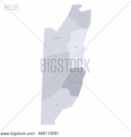 Belize Political Map Vector & Photo (Free Trial) | Bigstock