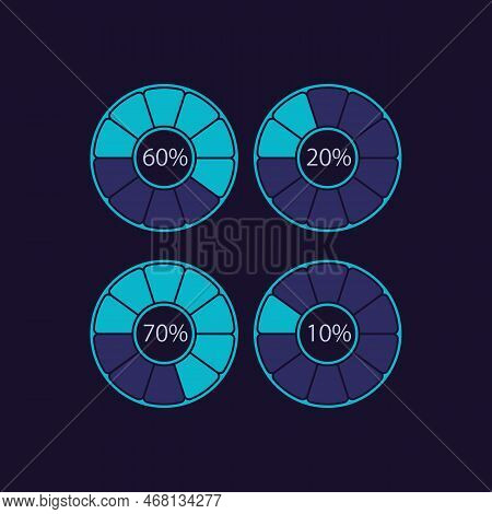 Fragmented Circle Vector & Photo (Free Trial) | Bigstock