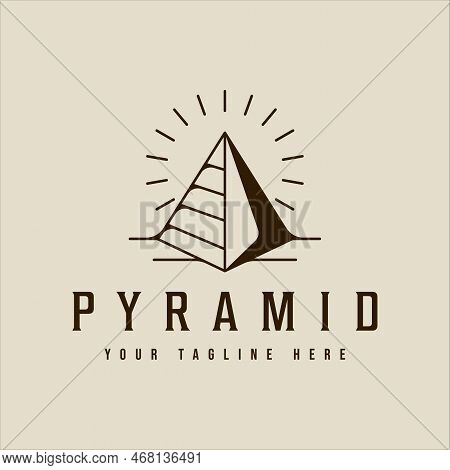 Pyramid Line Art Vector & Photo (Free Trial) | Bigstock