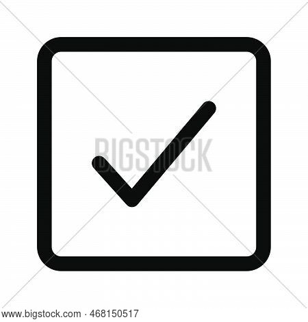Checkbox Icon Line Vector & Photo (Free Trial) | Bigstock
