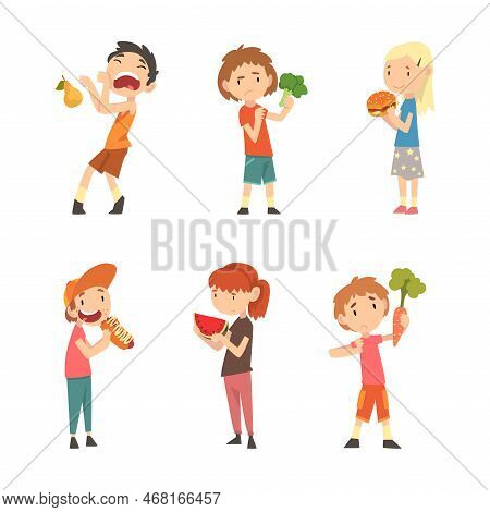 Picky Kids Refusing Vector & Photo (Free Trial) | Bigstock