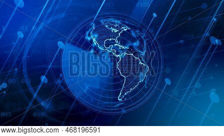 Techy Earth Map Image & Photo (Free Trial) | Bigstock