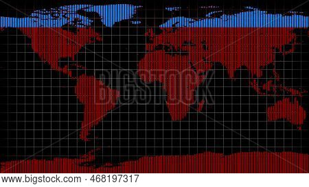 World Map Grid Line. Image & Photo (Free Trial) | Bigstock