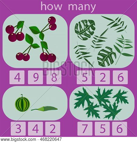 Count How Many Items Vector & Photo (Free Trial) | Bigstock