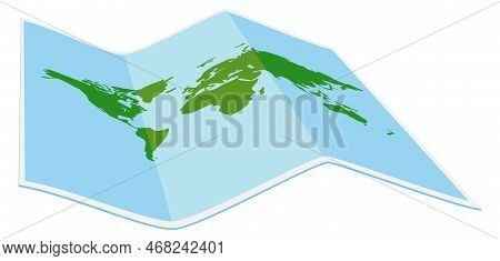 Laying Paper Map. Vector & Photo (Free Trial) | Bigstock