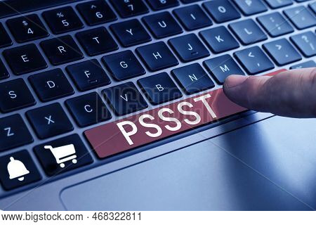 Sign Displaying Pssst Image & Photo (Free Trial) | Bigstock