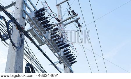 Capacitor Bank On Pole Image & Photo (Free Trial) | Bigstock