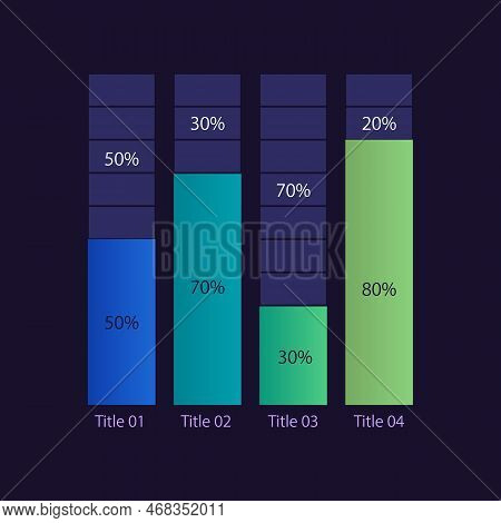 Stacked Column Vector & Photo (Free Trial) | Bigstock