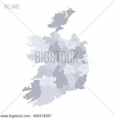 Ireland Political Map Vector & Photo (Free Trial) | Bigstock