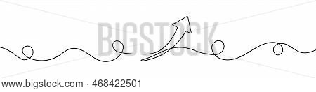 Arrow Continuous Line Vector & Photo (Free Trial) | Bigstock