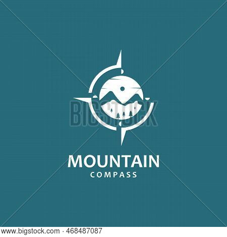 Compass Mountain Logo Vector & Photo (Free Trial) | Bigstock