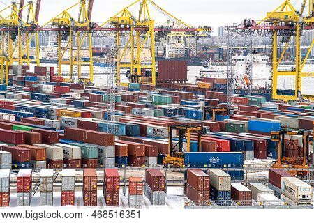 Port Stacks Containers Image & Photo (Free Trial) | Bigstock