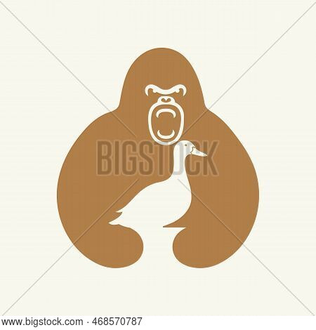 Gorilla Duck Logo Vector & Photo (Free Trial) | Bigstock