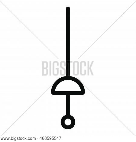Epee Icon Line Vector & Photo (Free Trial) | Bigstock