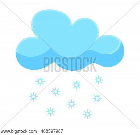 Blue Snow Cloud Vector & Photo (Free Trial) | Bigstock