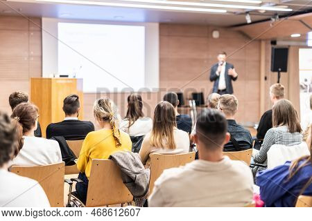 Speaker Giving Talk Image & Photo (Free Trial) | Bigstock
