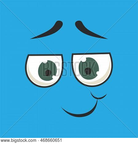 Emoticon Calm Smiling Vector & Photo (Free Trial) | Bigstock