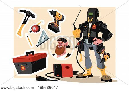 Man Welder Welding Vector & Photo (Free Trial) | Bigstock
