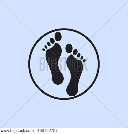 Foot Circle Logo Icon Vector & Photo (Free Trial) | Bigstock