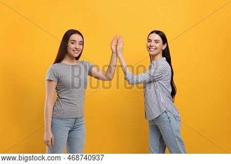 Women Giving High Five Image & Photo (Free Trial) | Bigstock