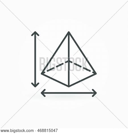 Pyramid Dimensions Vector & Photo (Free Trial) | Bigstock