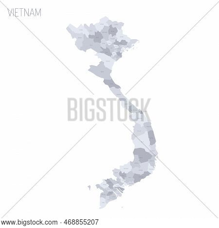 Vietnam Political Map Vector & Photo (Free Trial) | Bigstock