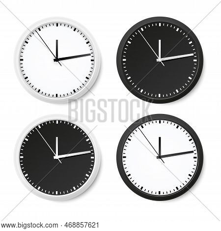 Office Clock 2x2 Vector & Photo (Free Trial) | Bigstock